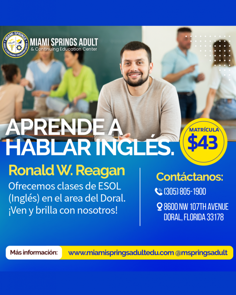Miami Springs Adult & Continuing Edu. Ctr CLASES DE INGLES PARA ADULTOS ...