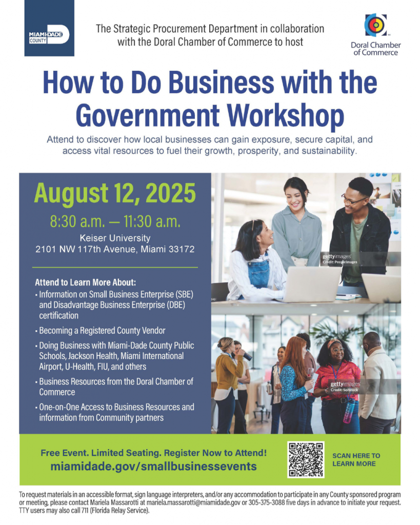 Learn how to do Business with Local Government | The Doral Chamber of ...